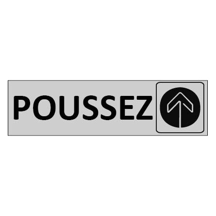 Signaletique Interieure-Poussez PVC Grave-Tampon en Ligne