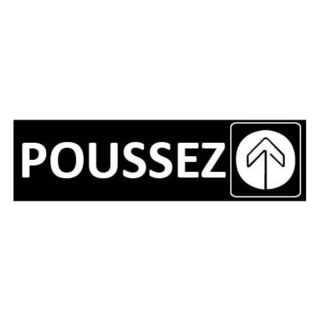Signaletique Interieure-Poussez PVC Grave-Tampon en Ligne