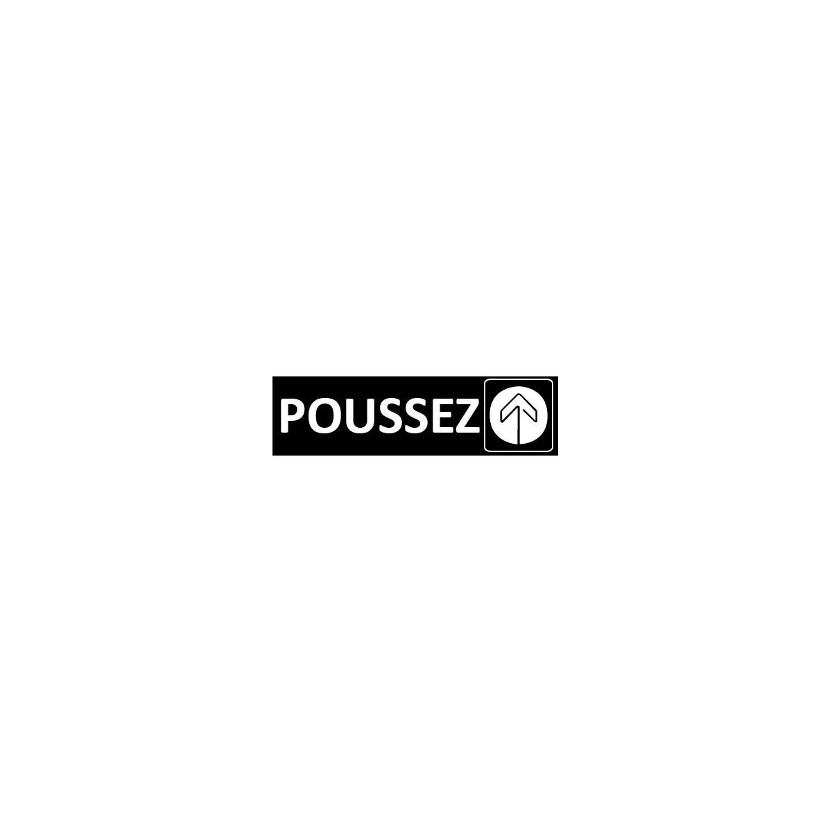 Signaletique Interieure-Poussez PVC Grave-Tampon en Ligne